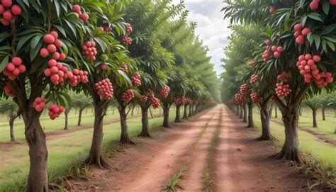 Lychee Plantation Lychee Farm Lychee Cultivation Lychee Trees Lychee