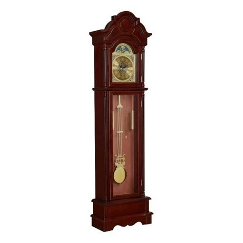 Coaster Traditional Grandfather Clock Free Standing Battery Operated