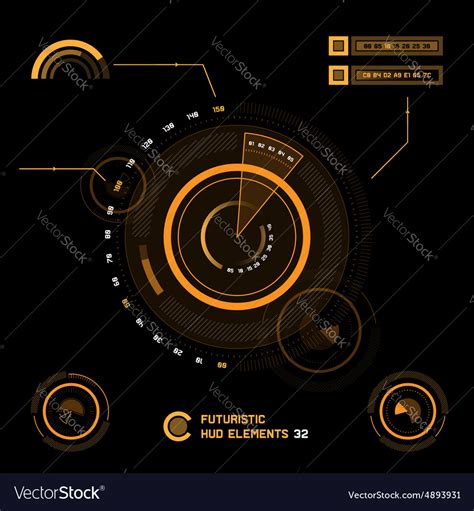 Futuristic User Interface Hud Royalty Free Vector Image