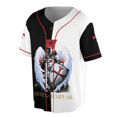 Knights Templar Christian Faith In Jesus Christ And God Baseball Jersey