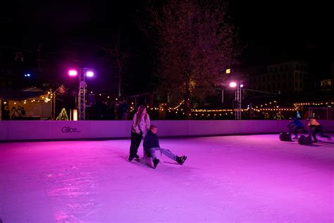 Beachmitte Eisbahn Winterzauber Schlittschuhlaufen And Eishockey Buchen