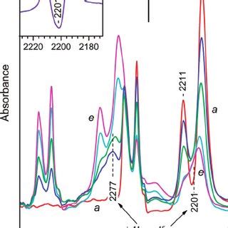Ftir Spectra Of 14 N 2 And 15 N 2 Molar Ratio Of 2 3 Coadsorbed At