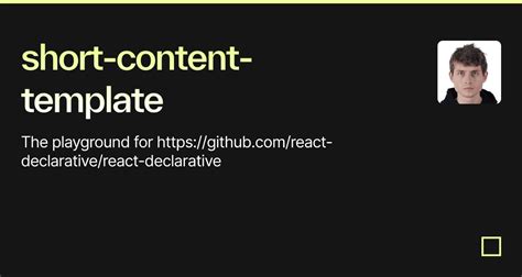 React Declarative Examples Codesandbox