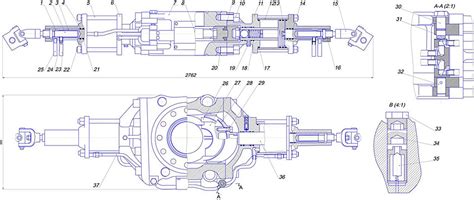 Engineering Drawing Of Industrial Equipment Structure Equipment Text