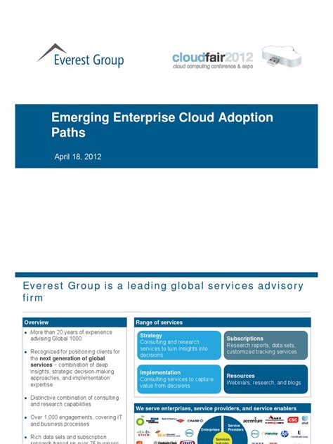 Emerging Enterprise Cloud Adoption Paths Pdf Software As A Service Cloud Computing