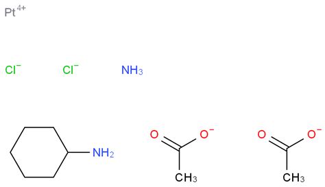 Ammoniacyclohexanamineplatinum4diacetatedichloride 281654 38 4 Wiki