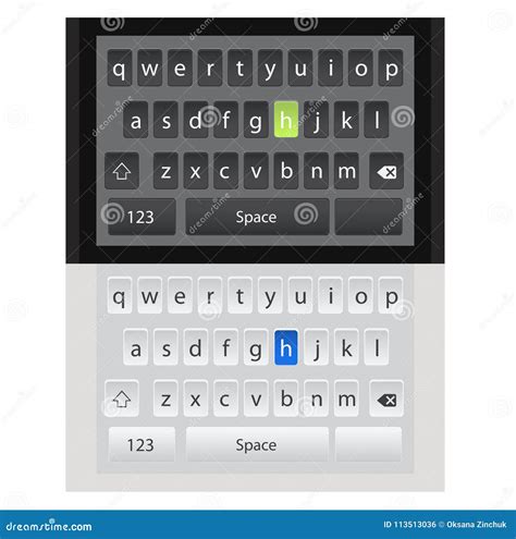 Qwerty Smartphone Keyboard Stock Illustration 55032649