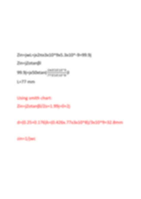 SOLUTION Open Short Condition Smithchart Pbm Studypool