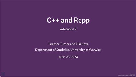 Rcppandrcppeigen学习材料推荐 Csdn博客