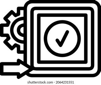 Processing System Icon Out Line Vector Stock Vector Royalty Free 2064231551 Shutterstock