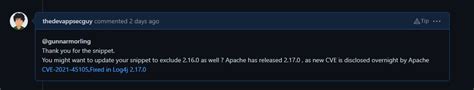 github thedevappsecguy log4j mitigation cve 2021 44228 cve 2021 45046 cve 2021 45105 cve
