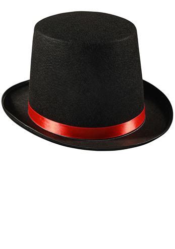Black Satin Top Hat