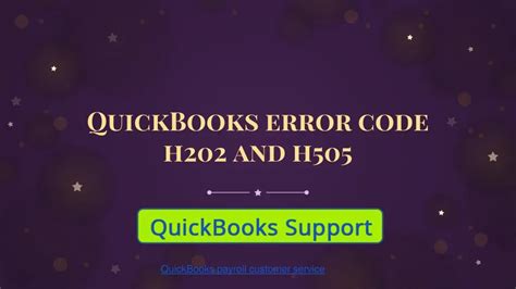 PPT QuickBooks Error Code H And H PowerPoint Presentation Free Download ID