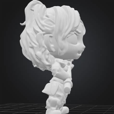 Stl File Chibi Female Barbarian ♀️ ・3d Print Object To Download・cults