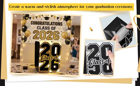 Youyole 12 Pcs 2026 Graduation Photo Box Centerpieces For