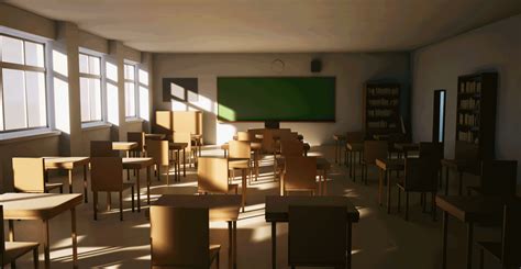 Ue4 Classroom Finished — Polycount