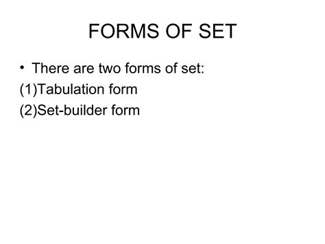 Maths Project On Sets Ppt