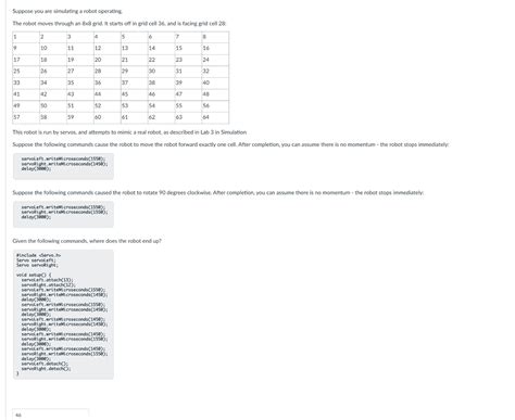 Solved Suppose You Are Simulating A Robot Operating The