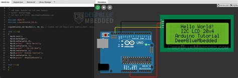 Arduino LCD 20x4 I2C Example LCD 2004 I2C Tutorial