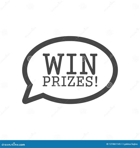Win Prizes Win Prizes Sign Stock Illustration Illustration Of