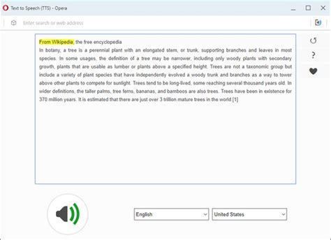 Text To Speech Tts Extension Opera Add Ons