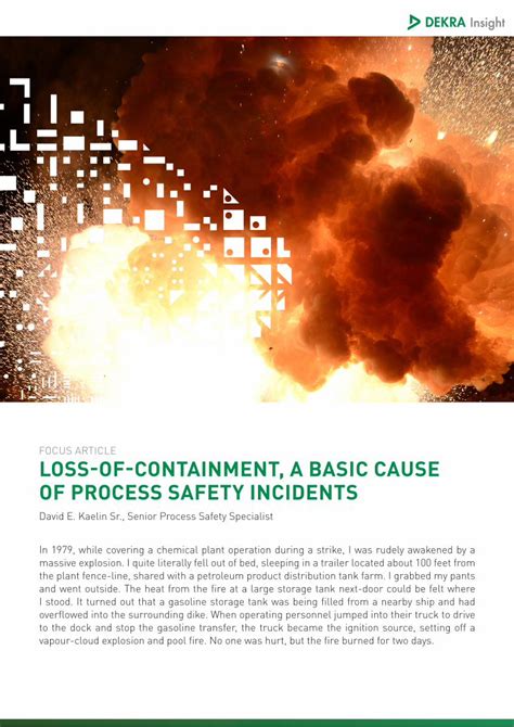Pdf Loss Of Containment A Basic Cause Of · Operator Observed Level