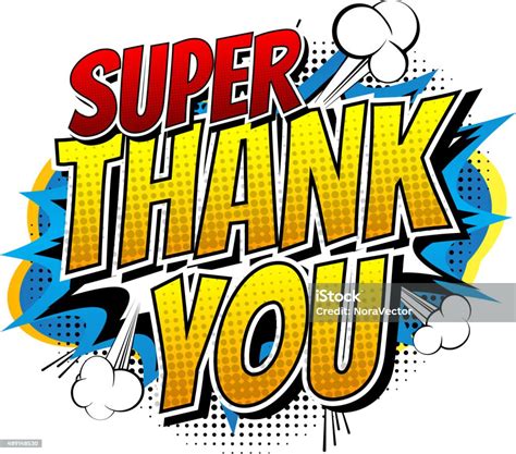 Super Thank You Comic Book Style Word向量圖形及更多多謝圖片 多謝 漫畫書 超級英雄 Istock