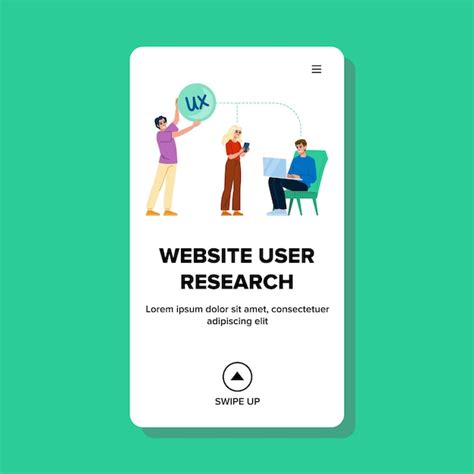 Premium Vector Usability Website User Research Vector