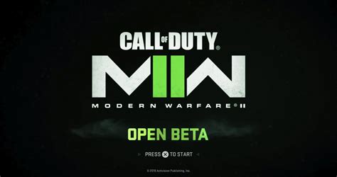 Mw2 Open Beta Login Screen Rmodernwarfareii