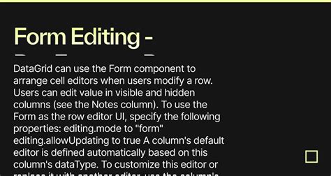 Form Editing Devextreme Data Grid Codesandbox