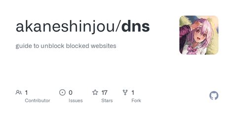 GitHub Akaneshinjou Dns Guide To Unblock Blocked Websites