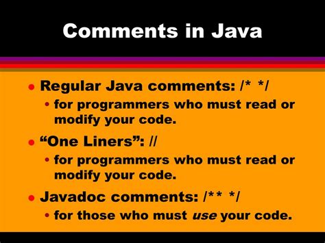 Ppt Documenting Java Code Powerpoint Presentation Free Download Id