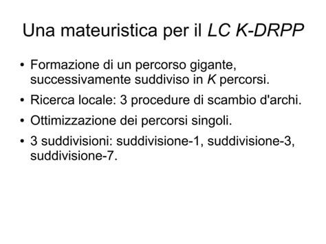 Extended Summary Of Solving The Length Constrained K Drones Rural Postman Problempdf