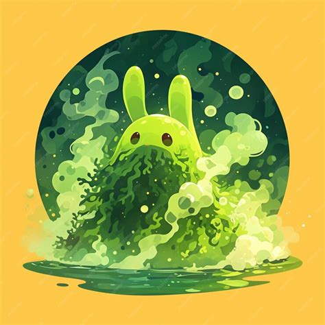 Premium Vector Sea Hare Grazing On Algae
