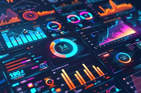 infographic layout with business metrics premium ai generated image