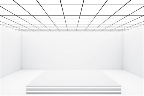 Premium Photo Rectangular Concrete Pedestal In Gallery Interior