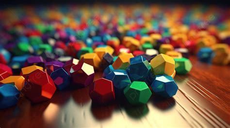 Vibrant 3d Render Of Overlapping Pentagons In An Abstract Arrangement Background 3d Shapes 3d