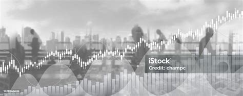 도시 경관 배경에 주식 시장과 사람들의 상승 추세선 그래프가있는 금융 차트 개념에 대한 스톡 사진 및 기타 이미지 개념 건물 외관 건축 Istock