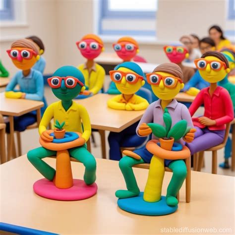 Residents Classroom Educational Session Stable Diffusion Online