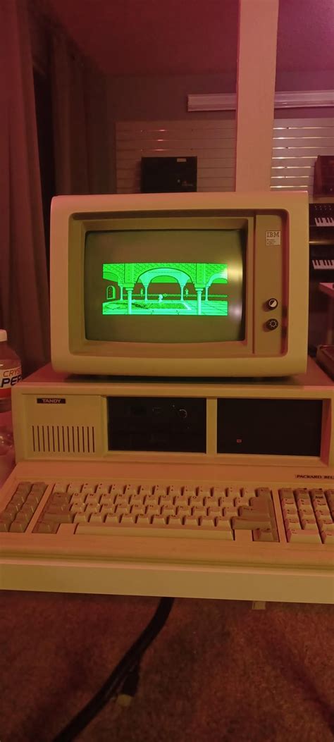 Ibm 5151 Monochrome With Tandy 1200hd With Hercules Card R Crt