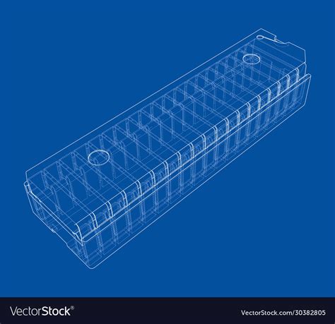 3d Microchip Rendering Royalty Free Vector Image