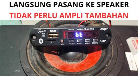 REVIEW MODUL MP BLUETOOTH DILENGKAPI AMPLIFIER YouTube