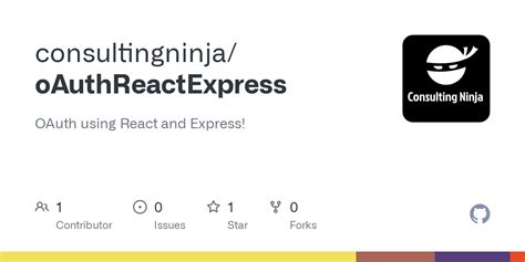 Github Consultingninja Oauthreactexpress Oauth Using React And Express