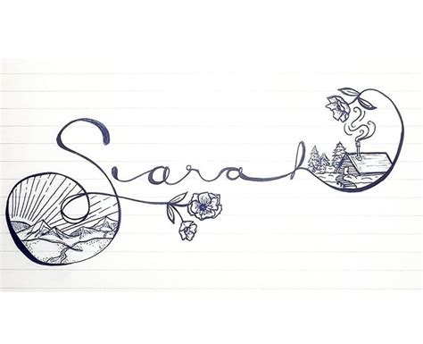 Cursive Writing Of The Name Sara