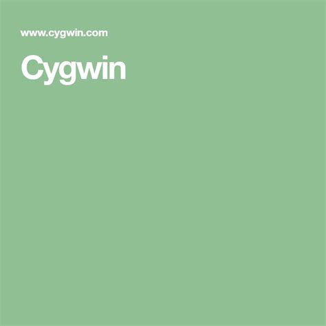 Cygwin Run Linux On Windows