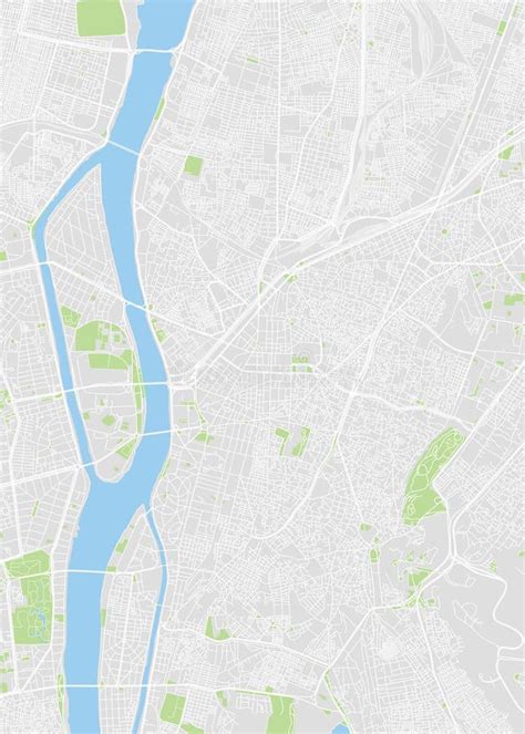 City Map Cairo Color Detailed Plan Vector Illustration Stock Vector Illustration Of Ancient