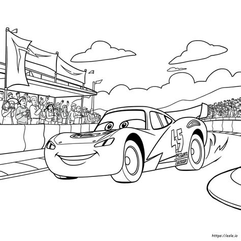 Lightning Mcqueen Colouring Sheets