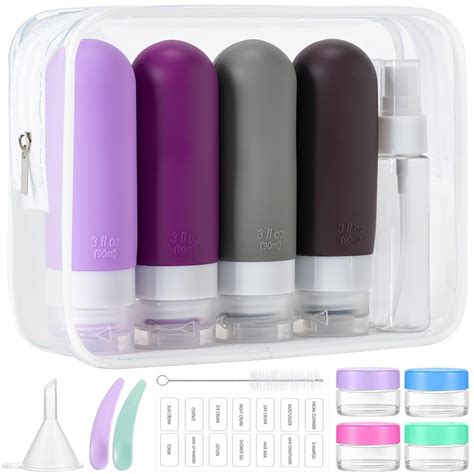 16pack Travel Bottles For Toiletries Tsa Approved