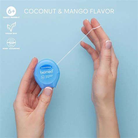 Biomed Dental Floss With Coconut And Mango Flavor Biomed