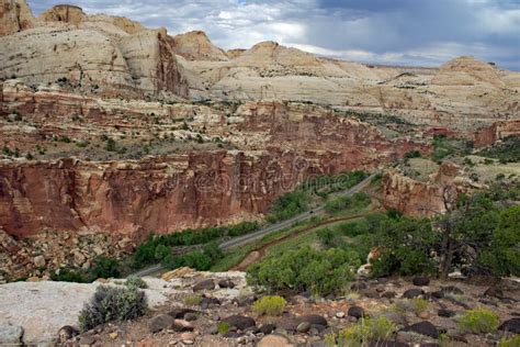 Parque Nacional Capitol Reef Utah Estados Unidos Foto De Archivo